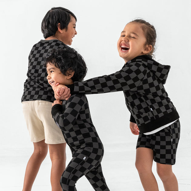 Monochrome Checks | Family Matching Bamboo PJs & Daywear – Little Sleepies