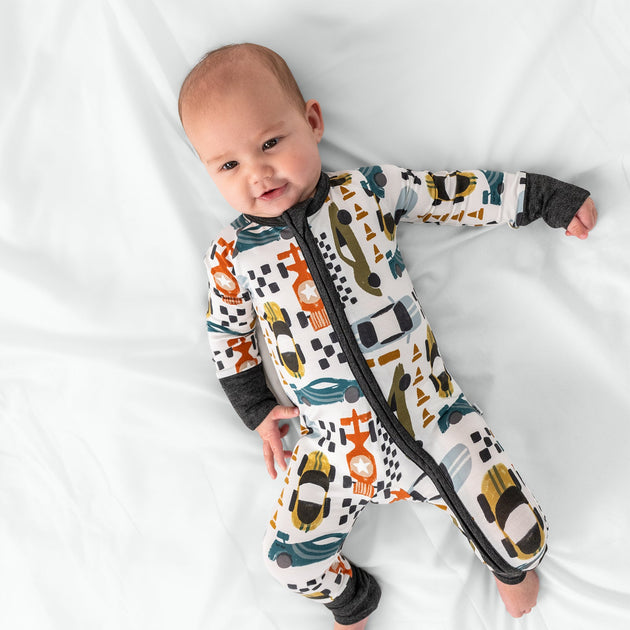 Fast Lane | Race Car Bamboo Pajamas | Little Sleepies