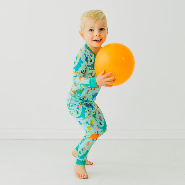 Bamboo Dinosaur Birthday PJs | Little Sleepies Birthday Collection