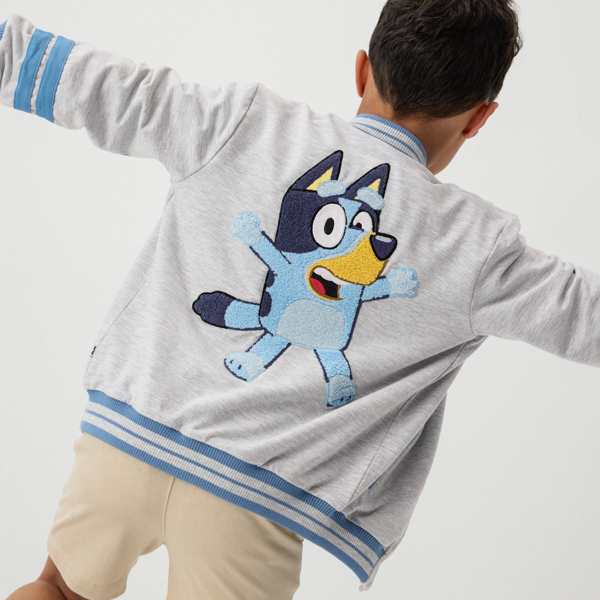 Bluey Gray Bomber Jacket - Little Sleepies