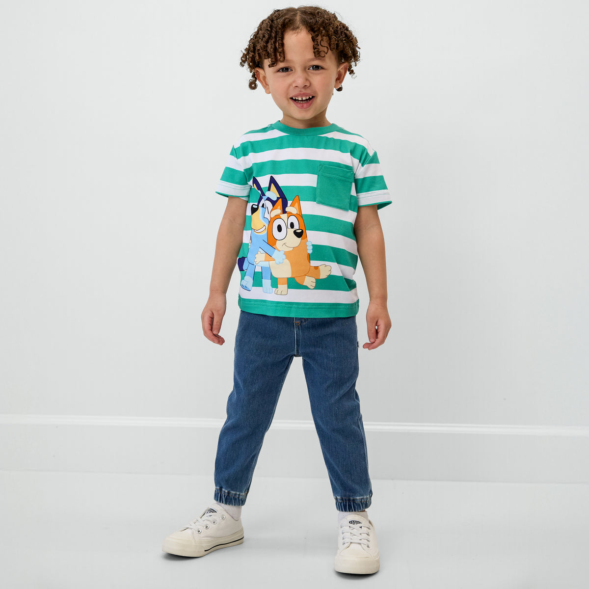 Bluey & Bingo Relaxed Pocket Tee – Little Sleepies