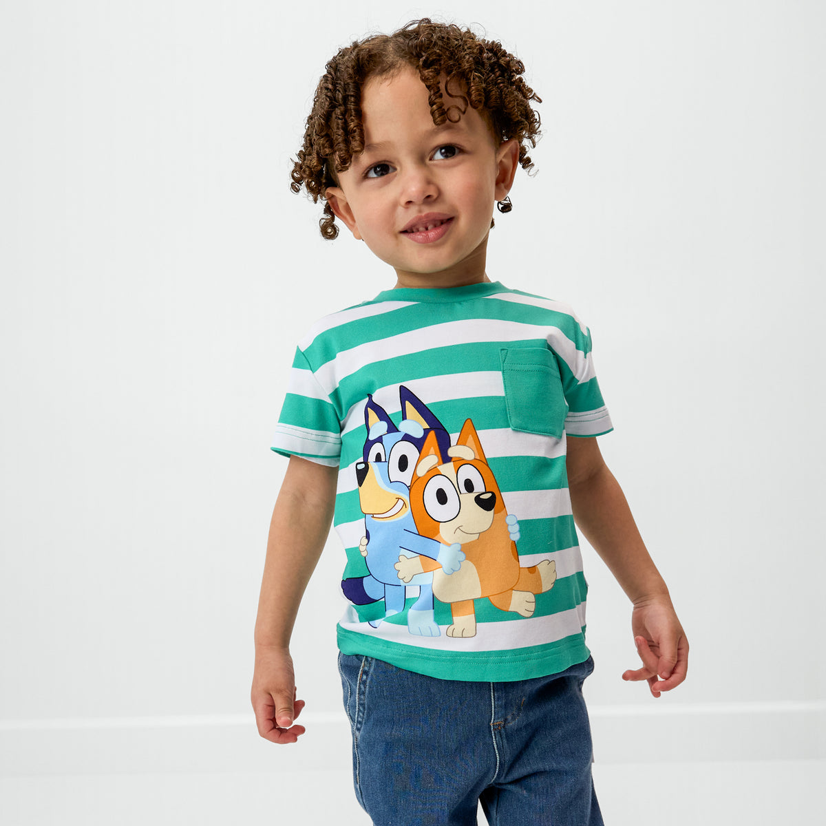 Bluey & Bingo Relaxed Pocket Tee – Little Sleepies