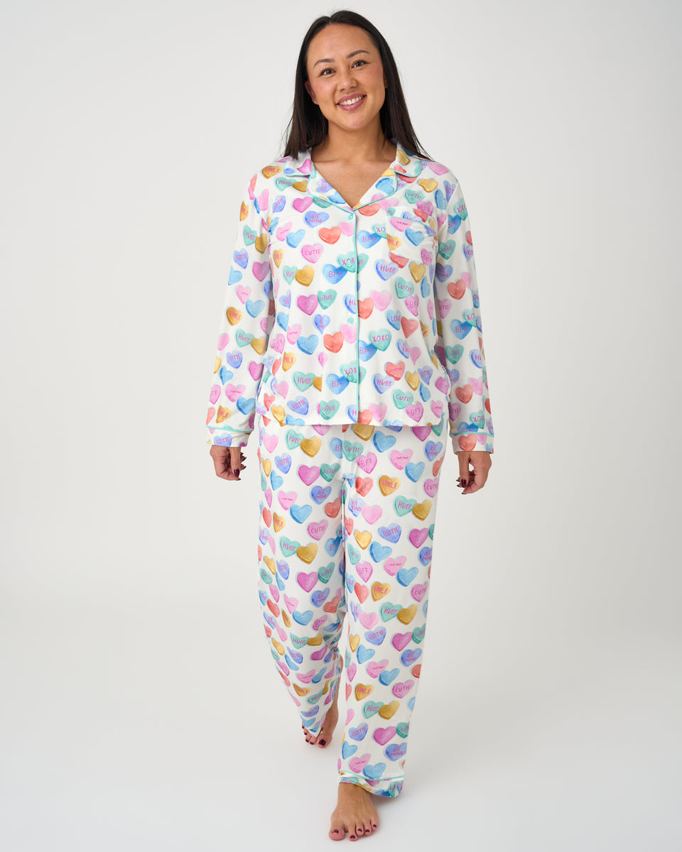 Candy Cuties Women's Long Sleeve Pajama Set | Little Sleepies