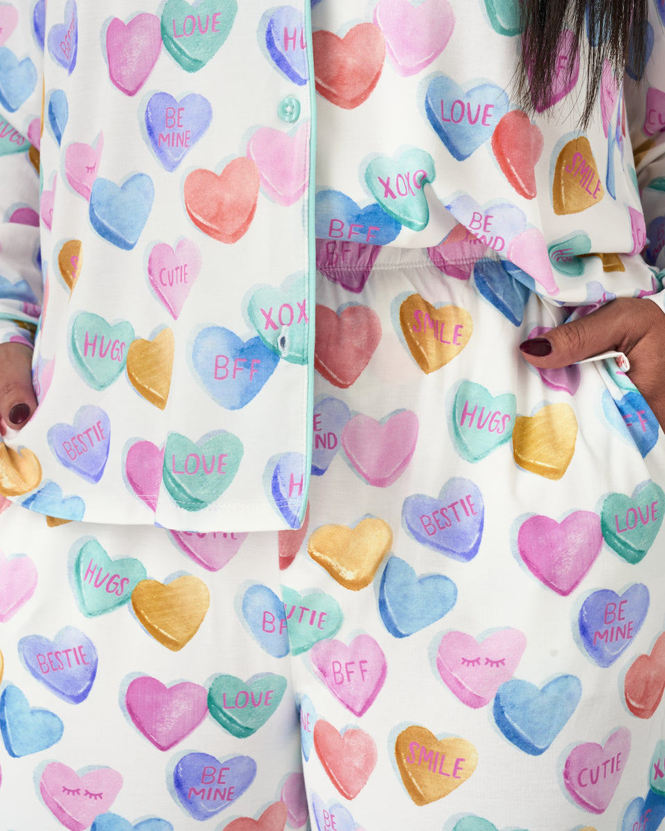 Candy Cuties Women's Long Sleeve Pajama Set | Little Sleepies
