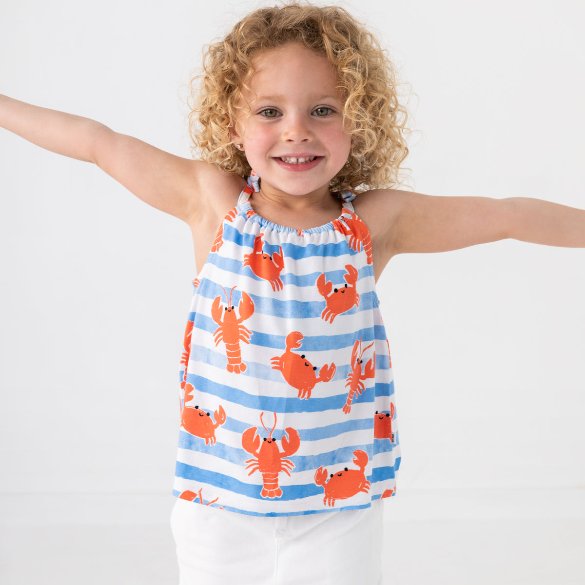 Crustacean Crew Bow Strap Tank – Little Sleepies