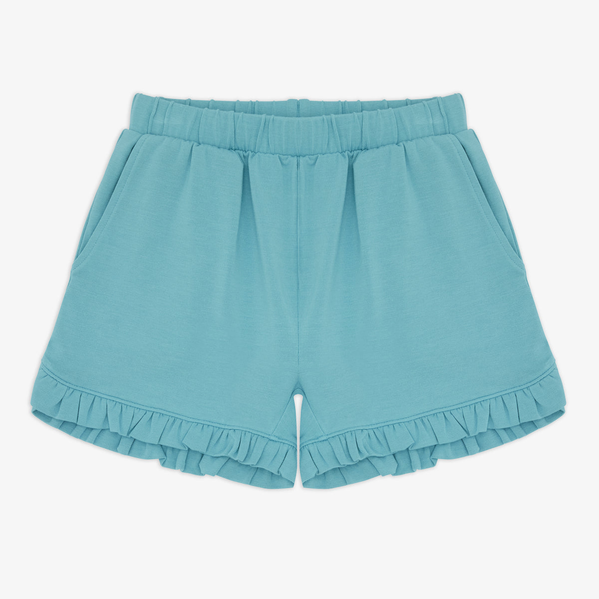 Cool Teal Ruffle Shorts – Little Sleepies