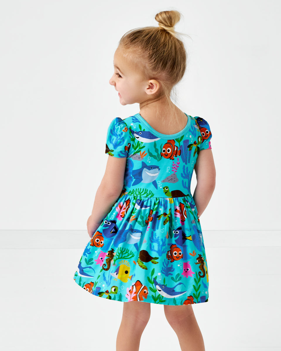 Pixar Nemo's Reef Skater Dress with Bodysuit – Little Sleepies