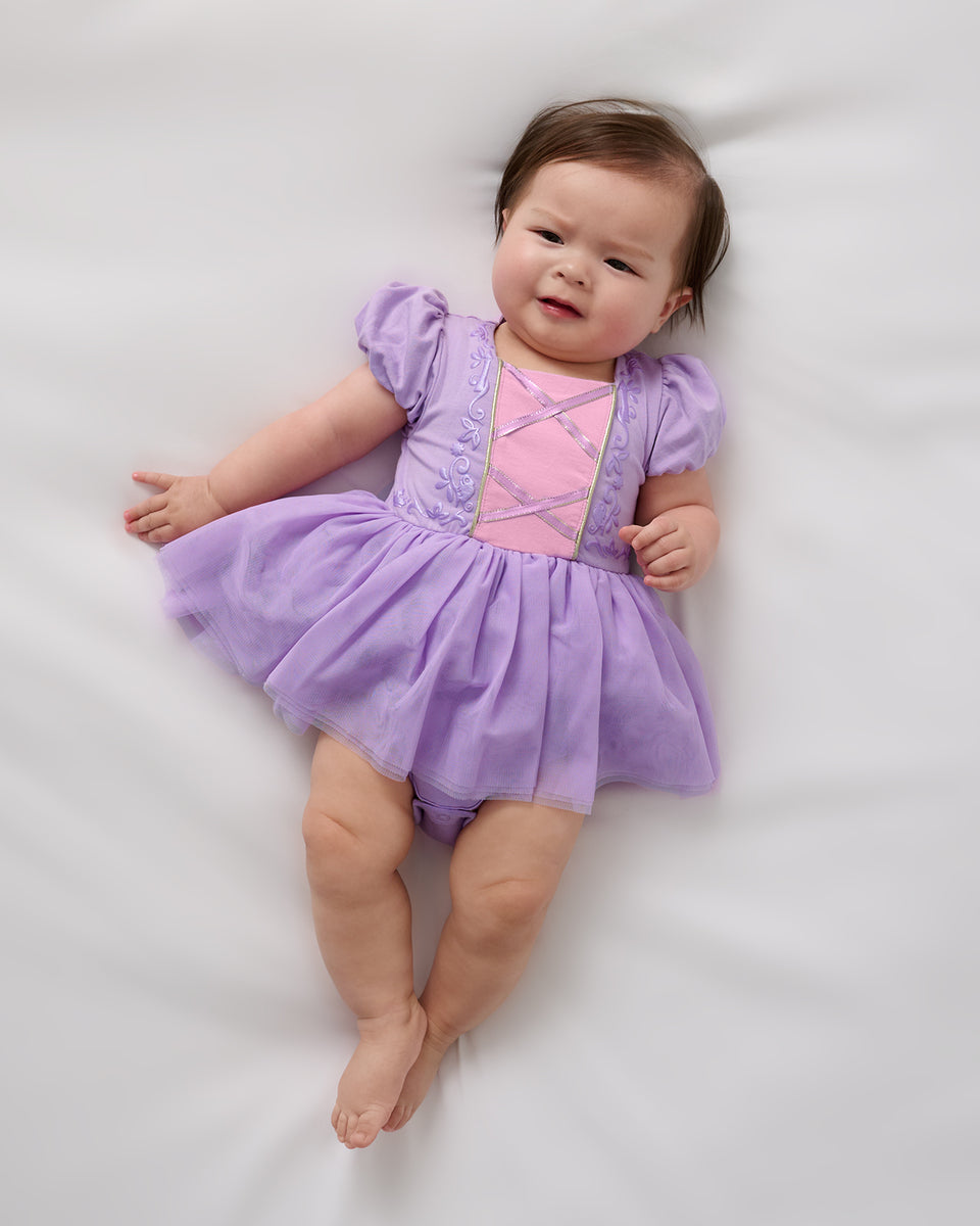 Disney Princess Rapunzel Dress with Bodysuit | Little Sleepies