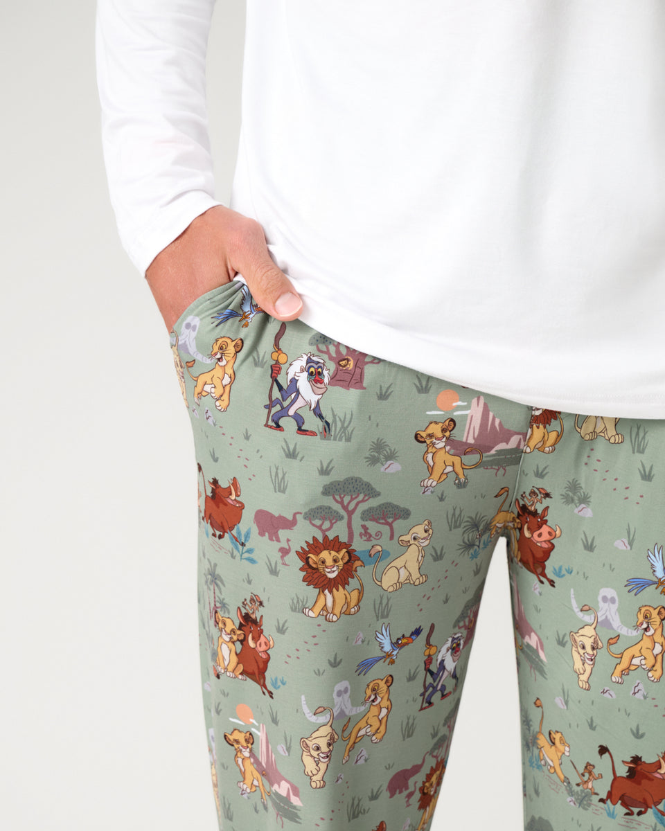 Disney Simba's Safari Men's Pajama Pants | Little Sleepies