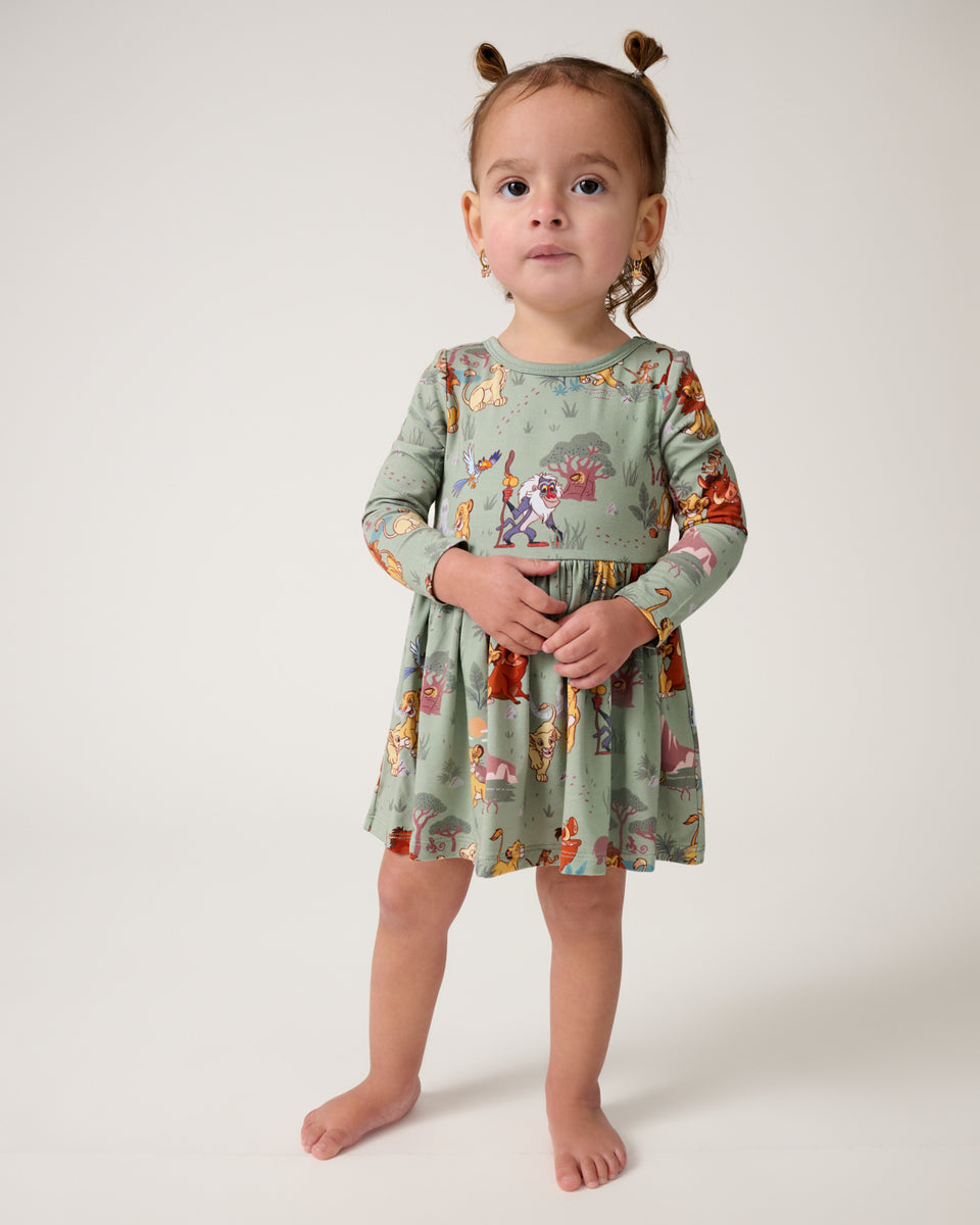 Disney Simba's Safari Skater Dress with Bodysuit | Little Sleepies