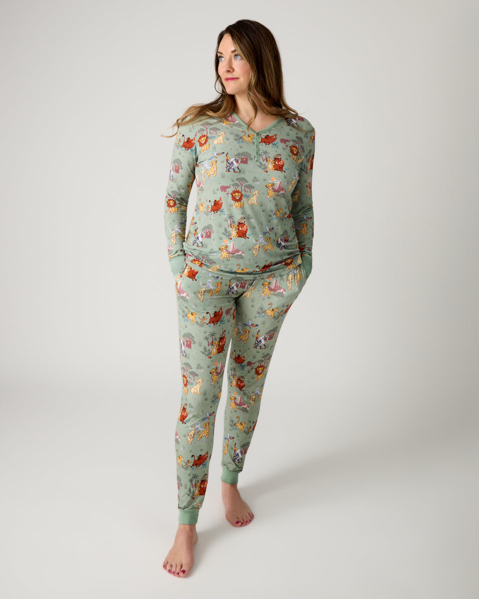 Disney Simba's Safari Women's Long Sleeve Pajama Top | Little Sleepies