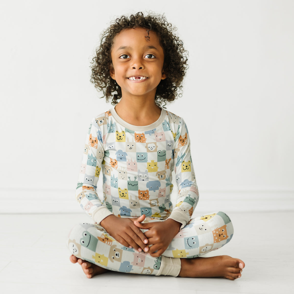 Check Mates Two-Piece Pajama Set - Little Sleepies