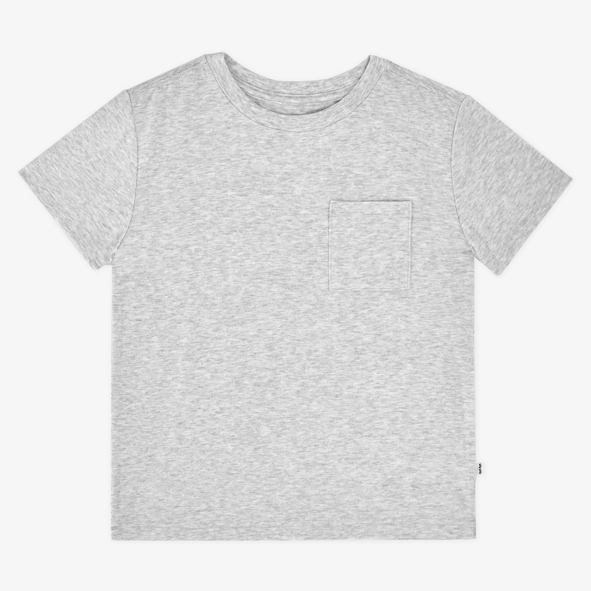 Light Heather Gray Relaxed Pocket Tee – Little Sleepies