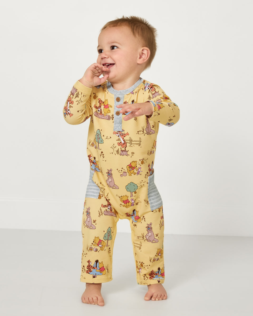 Disney Playtime With Pooh Henley Romper | Little Sleepies