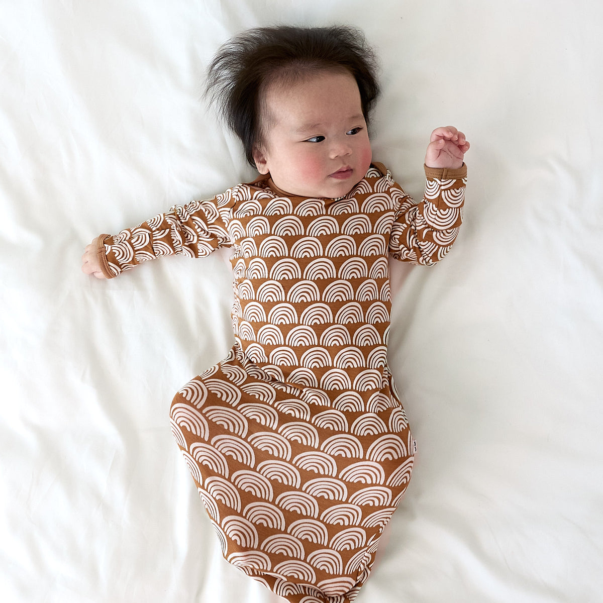 Rust Rainbows Infant Gown - Little Sleepies