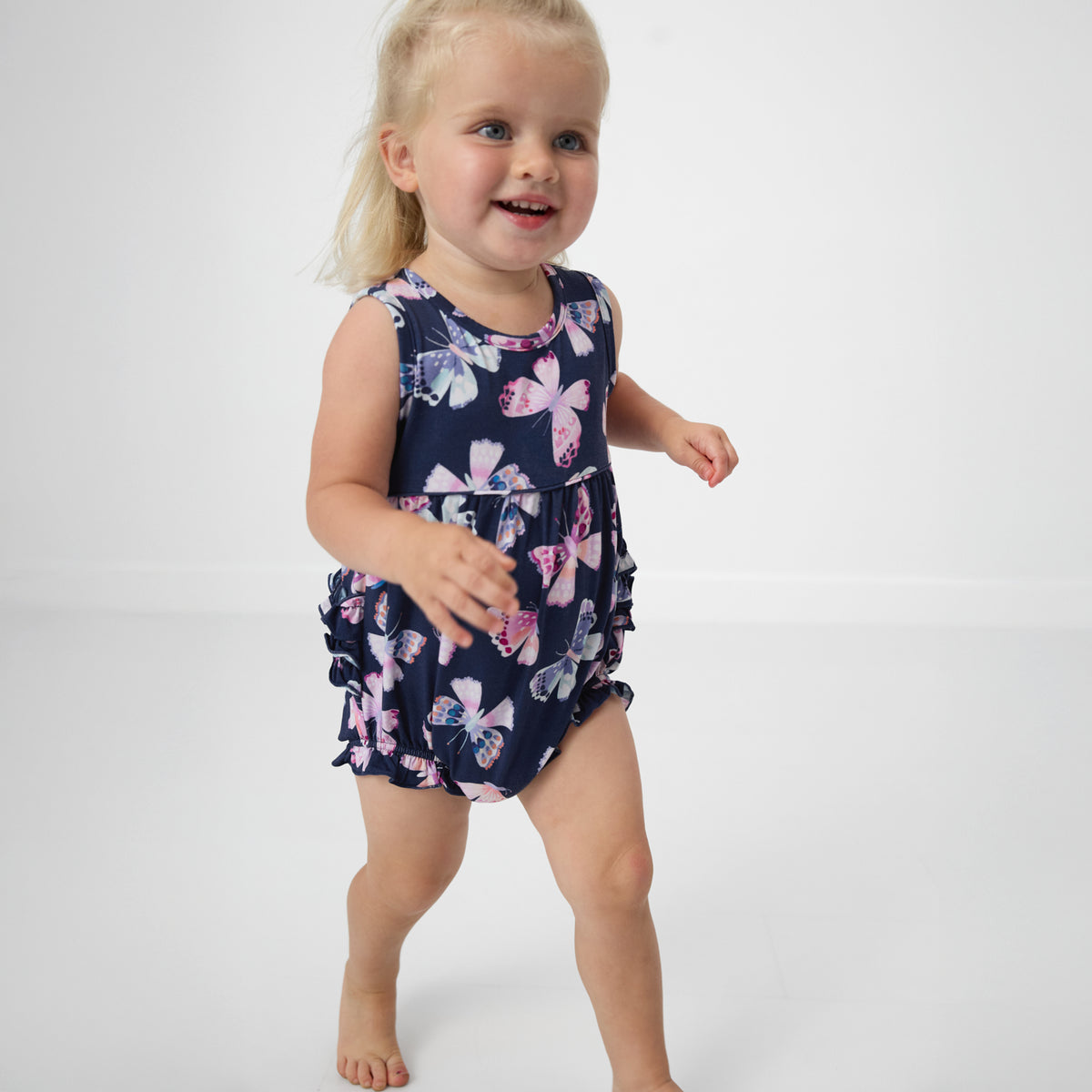 Royal Butterflies Bubble Romper | Little Sleepies