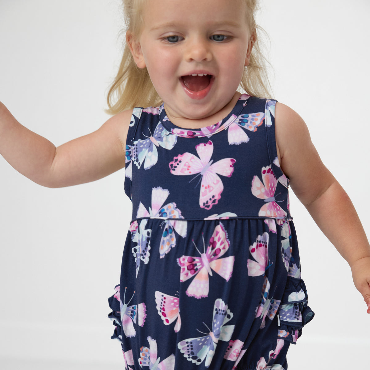 Royal Butterflies Bubble Romper | Little Sleepies