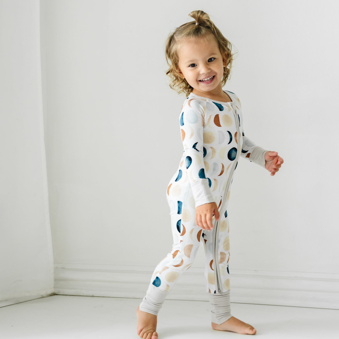 Luna | Moon Print Pajamas | Little Sleepies