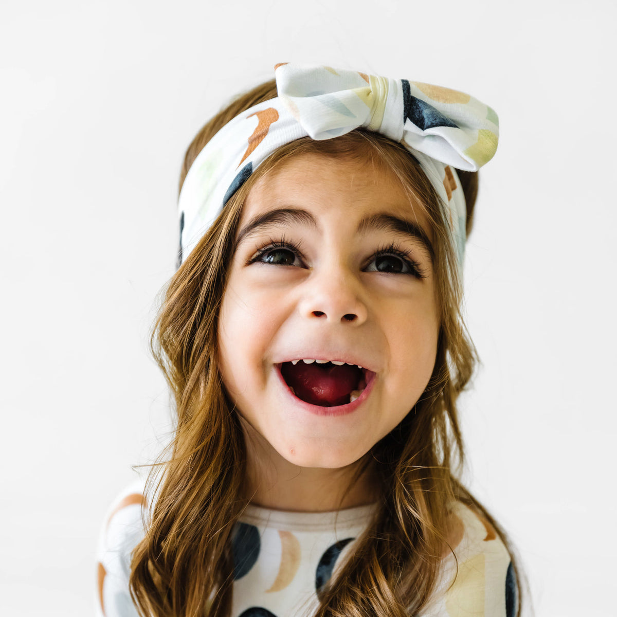 Luna Neutral Luxe Bow Headband – Little Sleepies