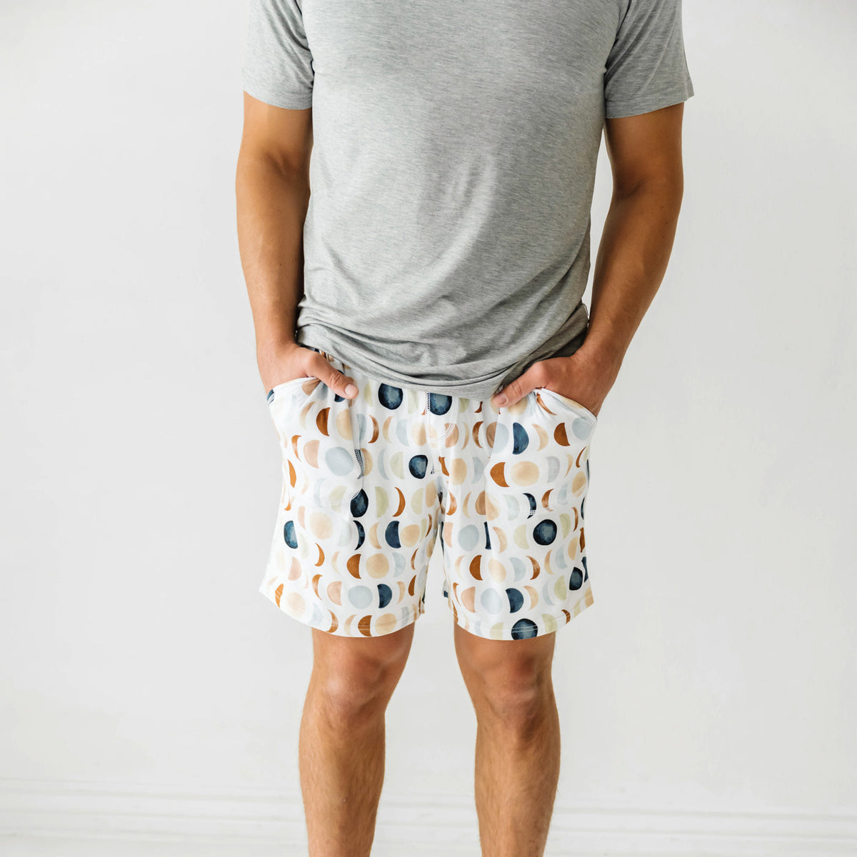 Luna Neutral Men's Pajama Shorts – Little Sleepies