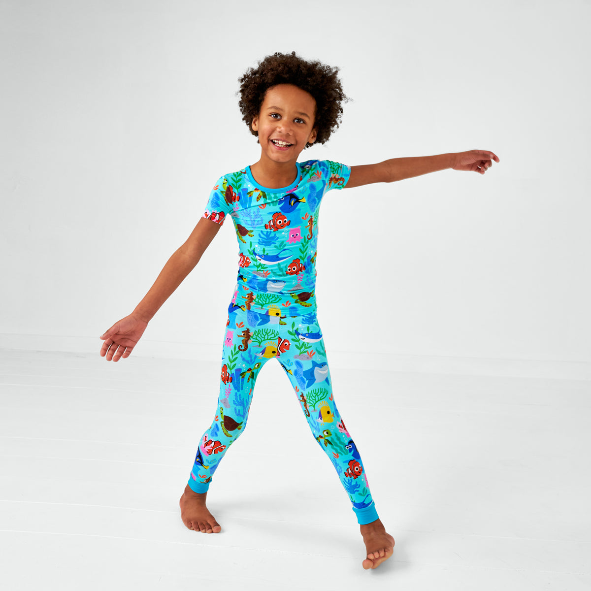 Pixar Nemo's Reef Two-Piece Short Sleeve Pajama Set – Little Sleepies