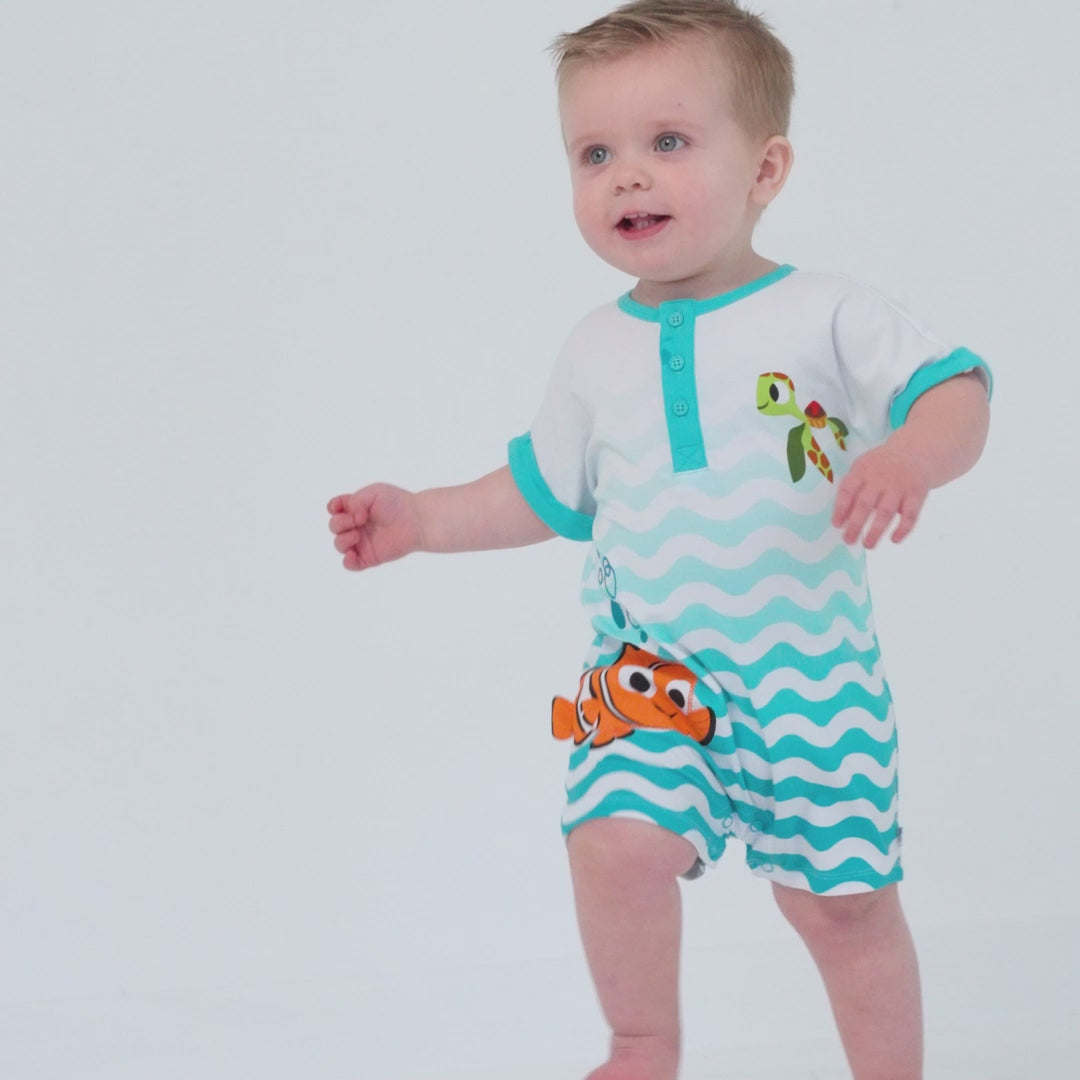 Pixar Nemo Dolman Henley Romper – Little Sleepies