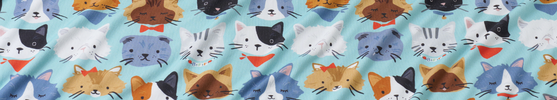 Purrfect Pals Cat PJs | Bamboo Family Matching PJs | Little Sleepies