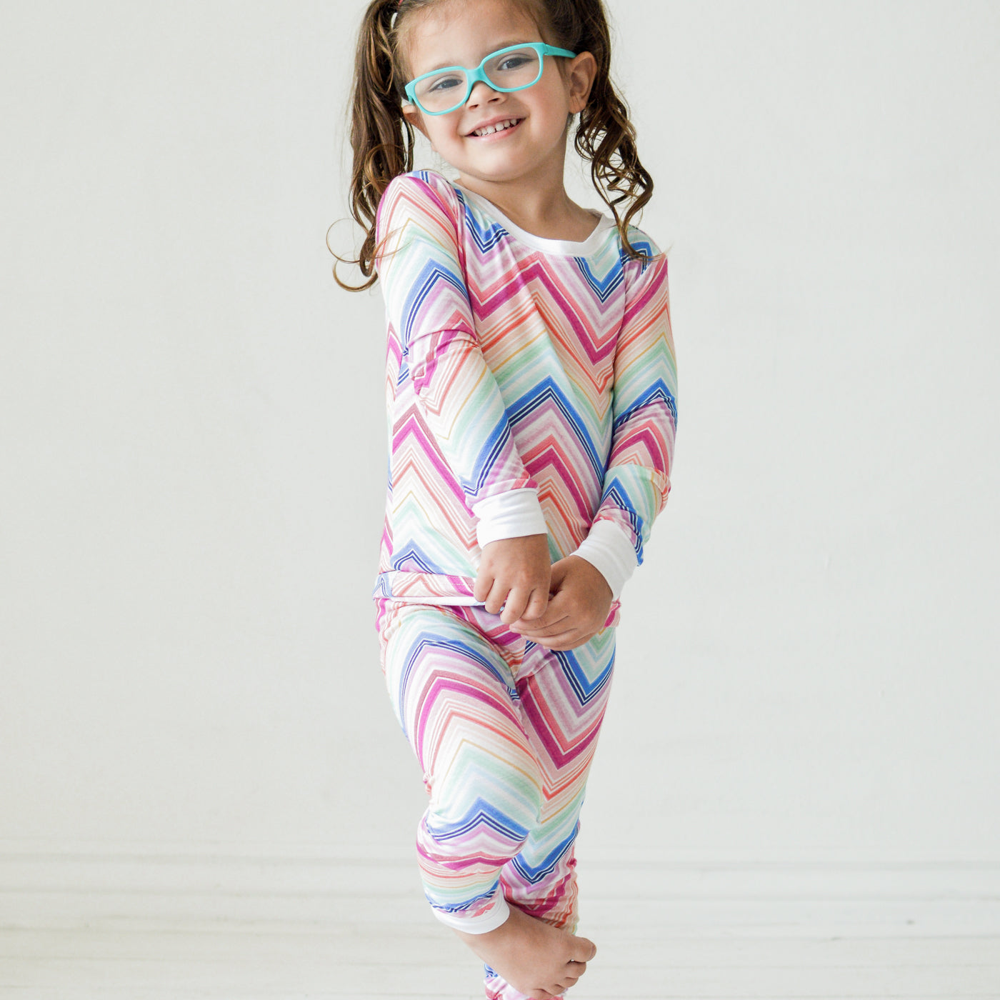 Rainbow Chevron | Little Sleepies | Bamboo PJs | Mommy & Me Matching