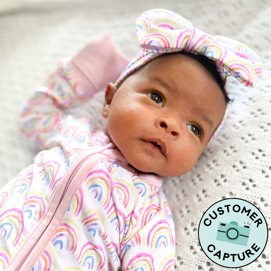 Pastel Rainbows Zippy - Little Sleepies