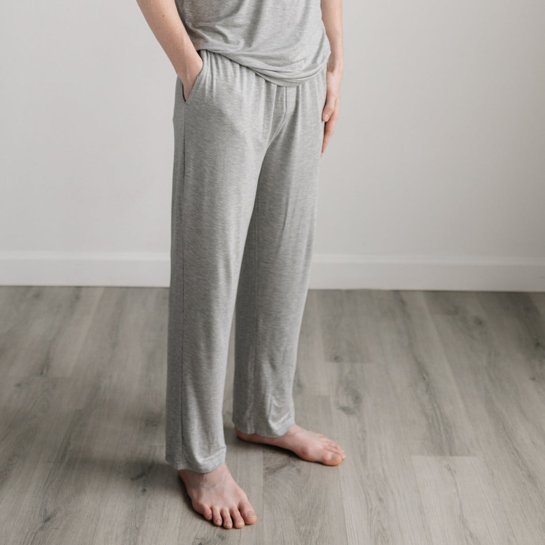 Heather Gray Men's Pajama Pants - Little Sleepies