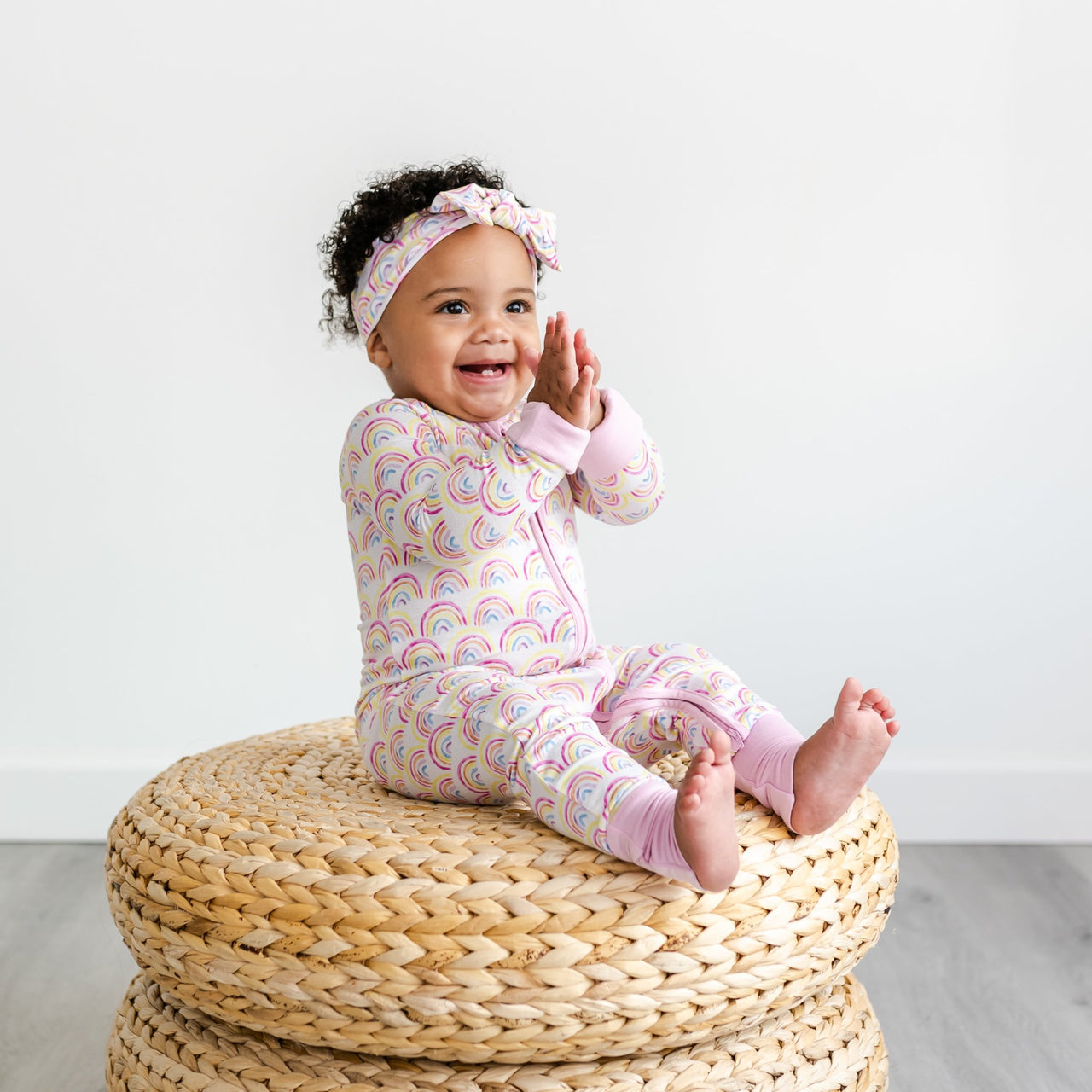 Pastel Rainbows | Signature Little Sleepies | Mommy & Me Matching PJs