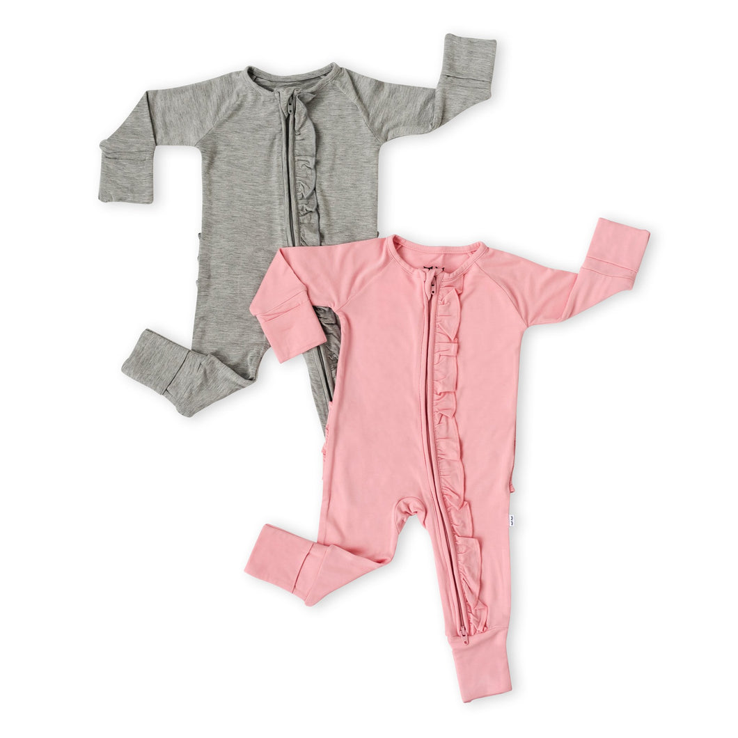 Solid Ruffle Zippy Two-Pack Gift Box - Little Sleepies